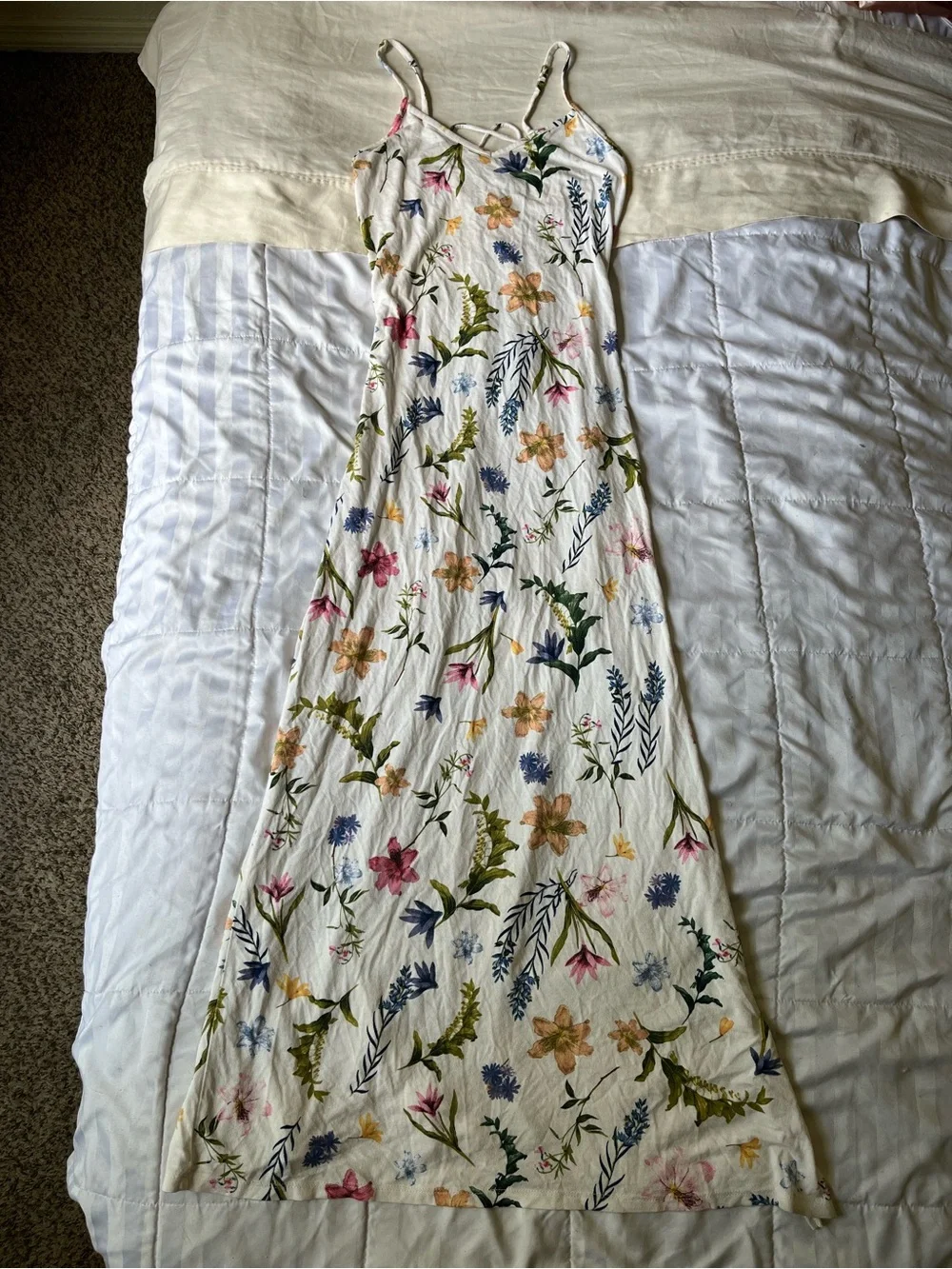Bershka | Dresses | Bershka Floral Maxi Dress | Poshmark